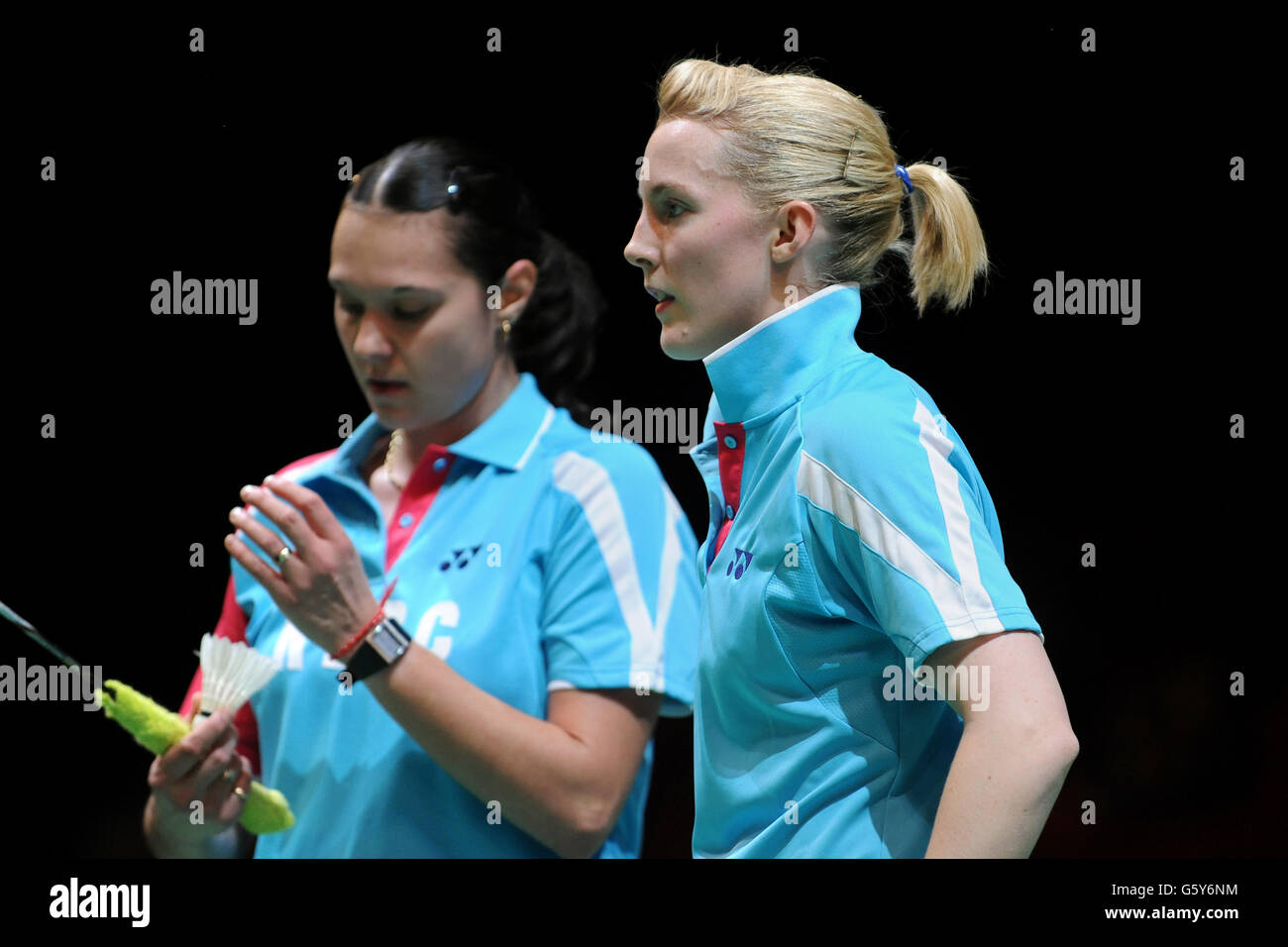 Scotland's Imogen Bankier (right) and Bulgaria's Petya Nedelcheva ...