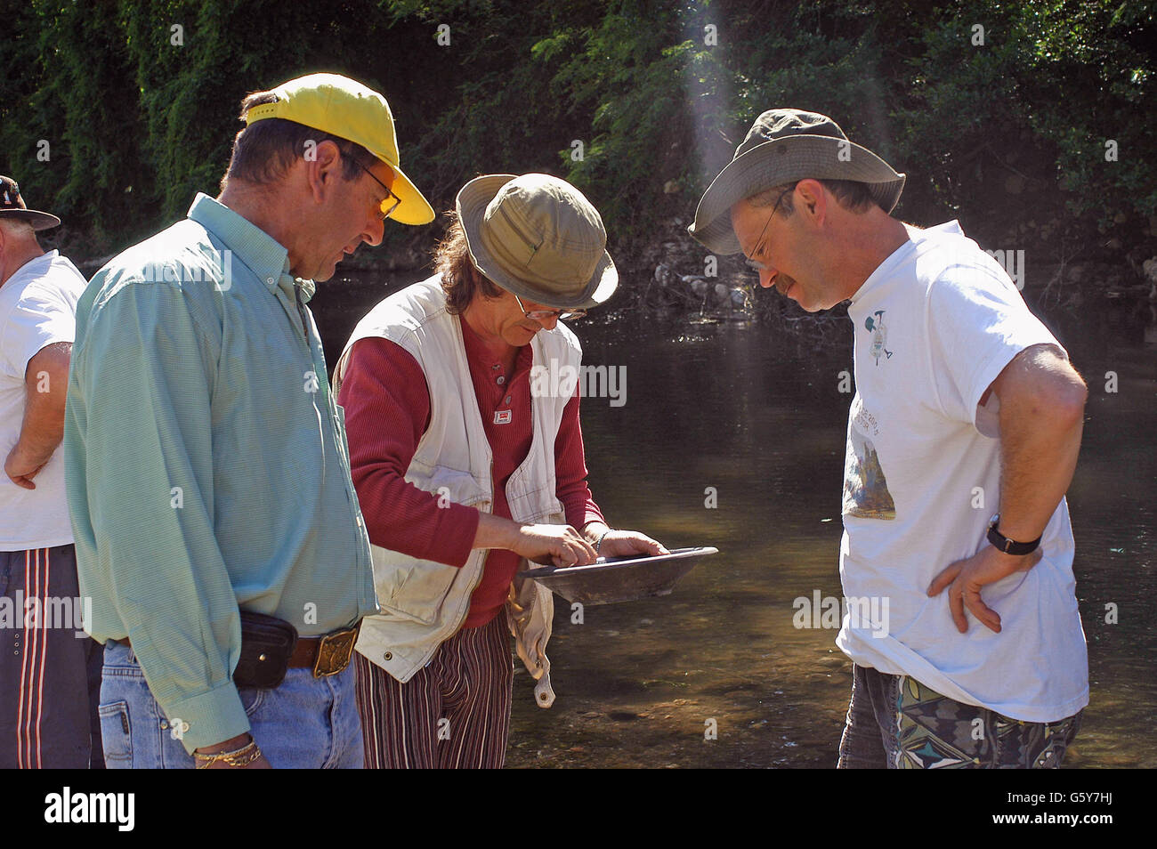 French gold washers in the area of the Cevennes and the department of ...