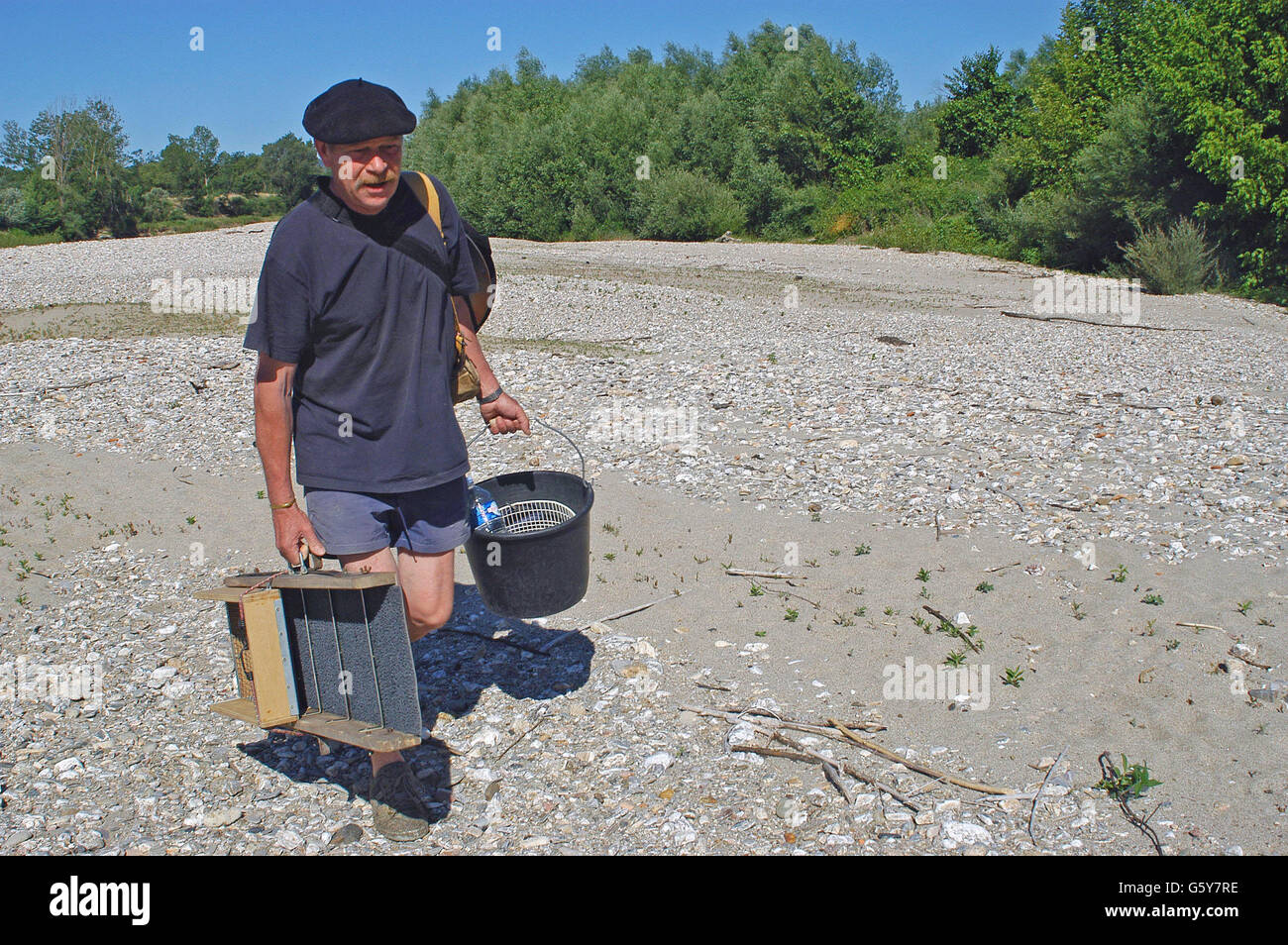 French gold washers in the area of the Cevennes and the department of ...