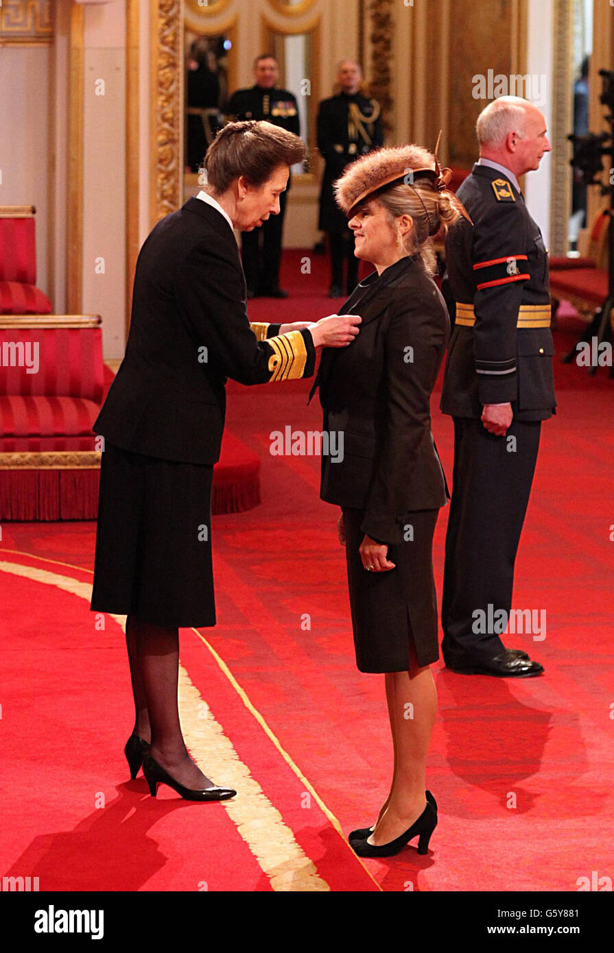 Receives cbe princess royal investiture ceremony buckingham palace hi ...