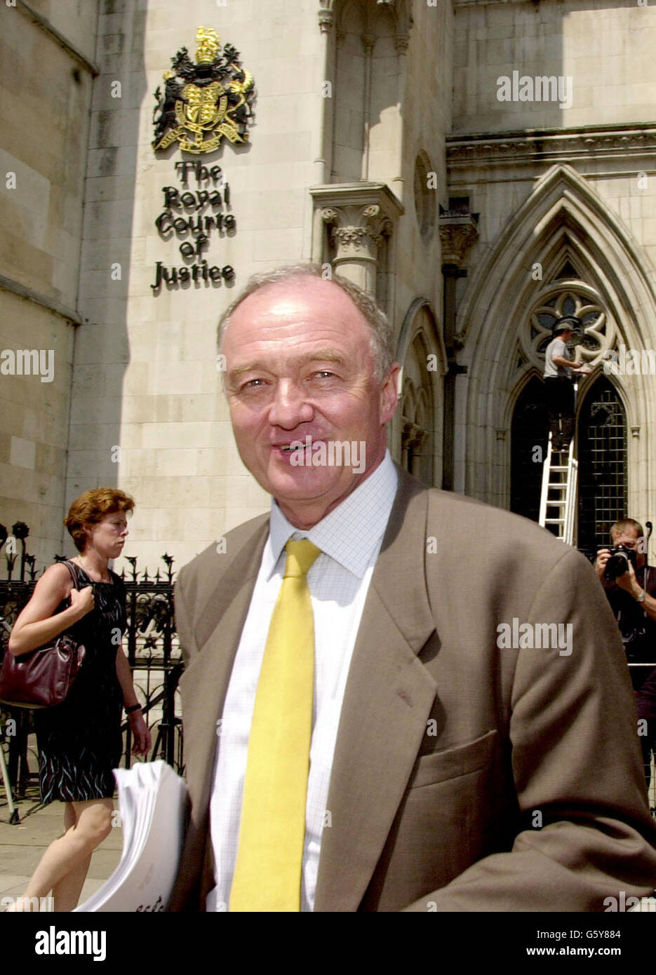 Mayor of London Ken Livingstone leaves the High Court in central London ...