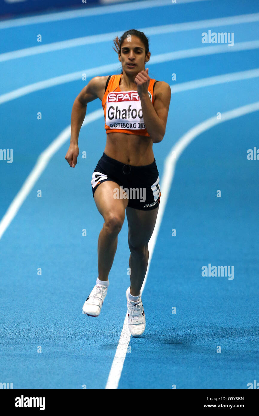 Netherland's Madiea Ghafoor competes in the womens 400 metres ...