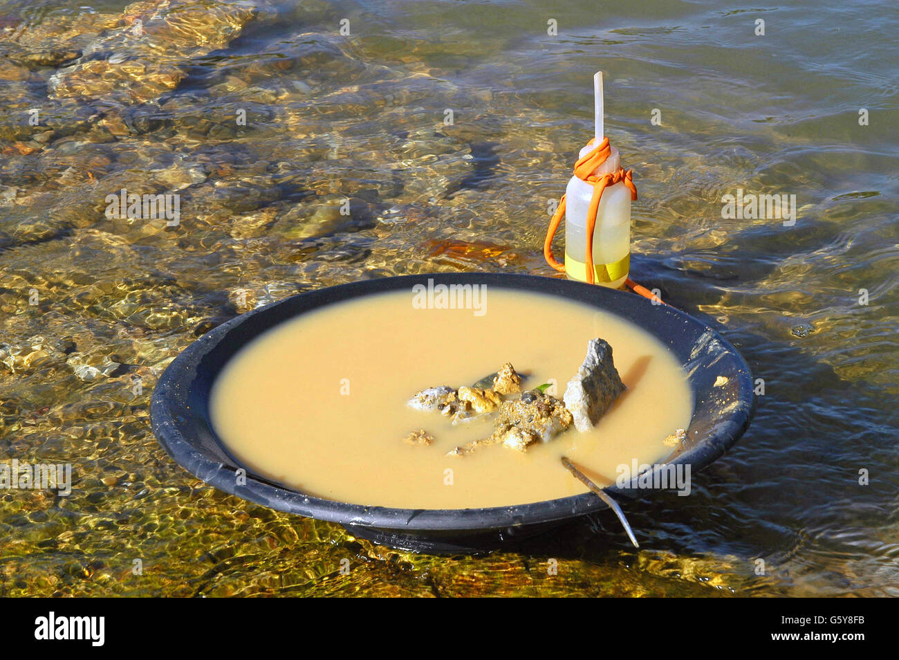 tools of the gold washer Stock Photo - Alamy