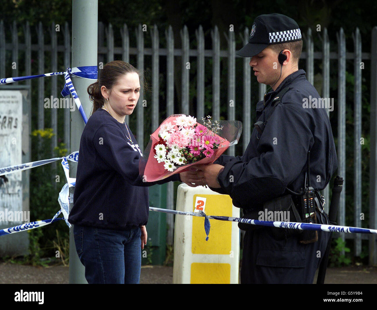 Scene of Gerard Lawlor's death Stock Photo - Alamy