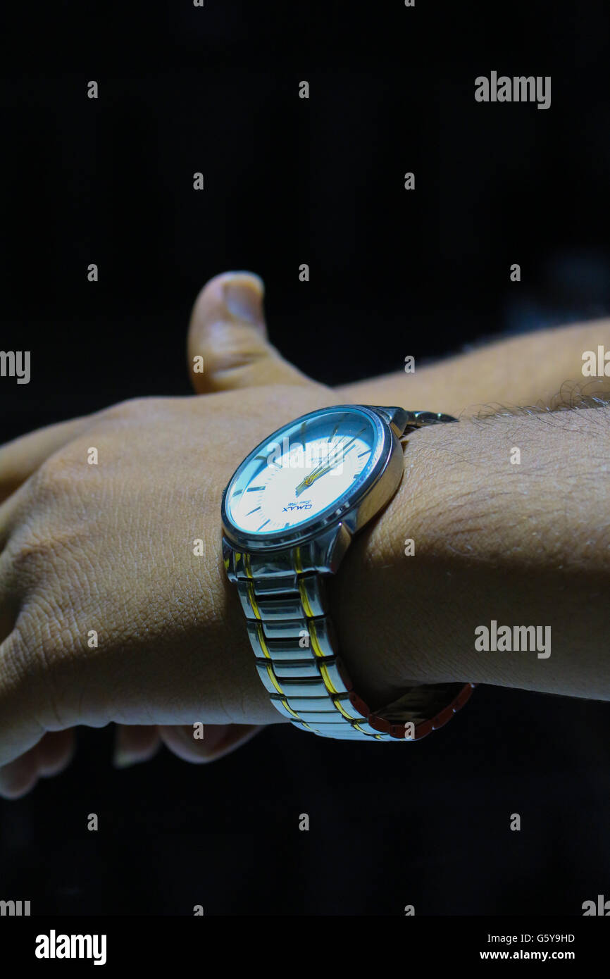 Wrist watch man hi-res stock photography and images - Alamy