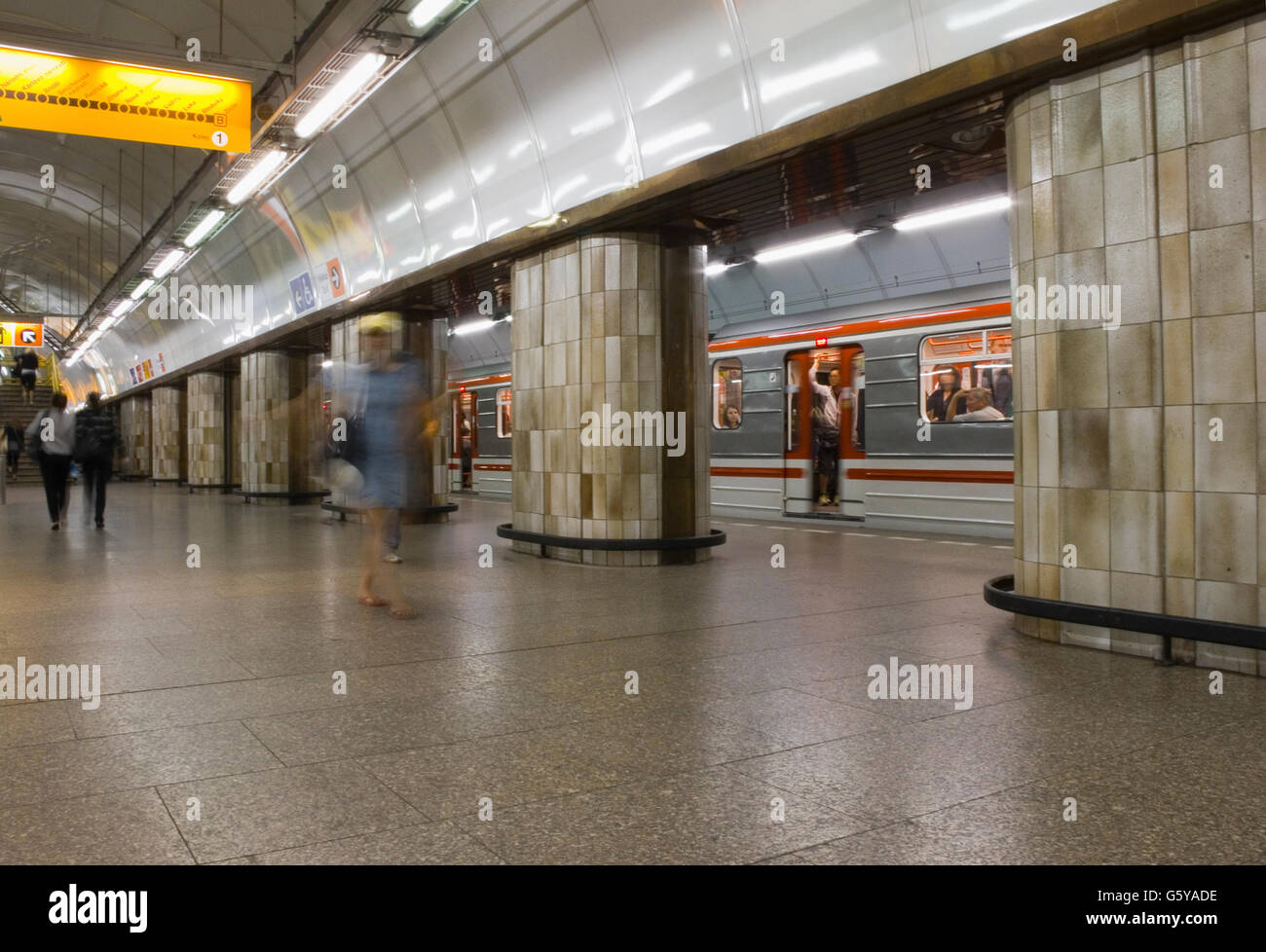 Mustek metro station prague czech hi-res stock photography and images ...