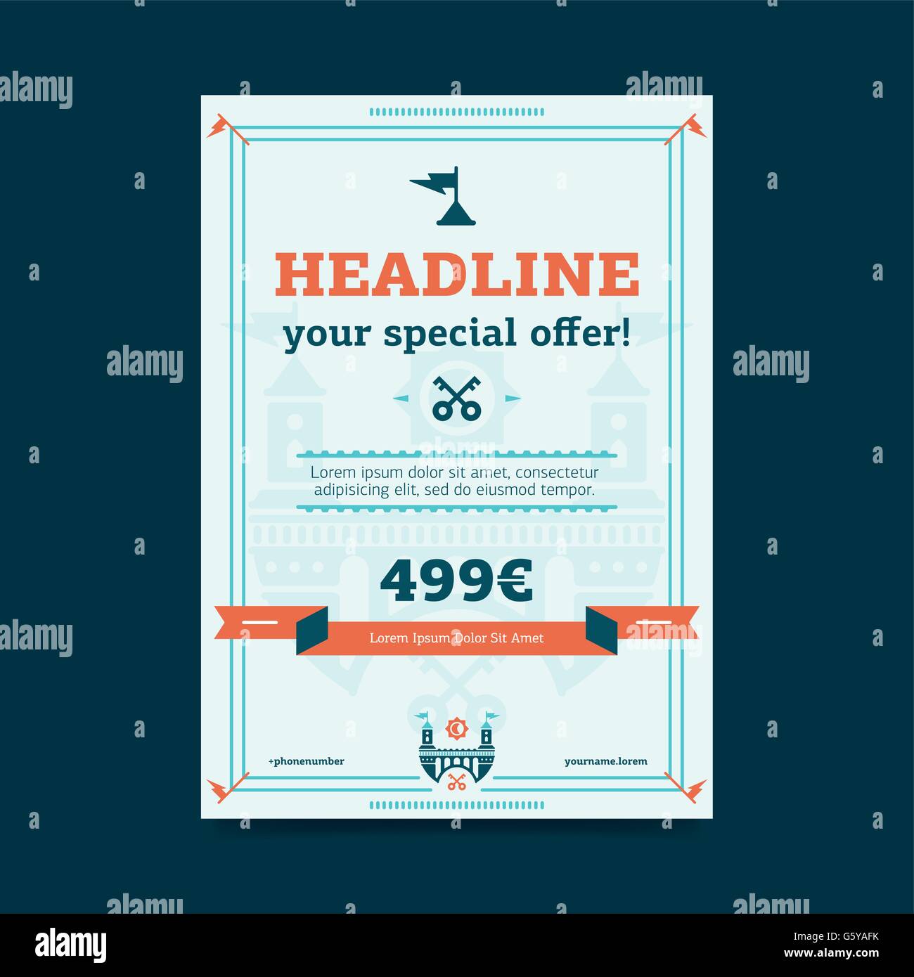 Vector Flyer template Stock Vector Image & Art - Alamy