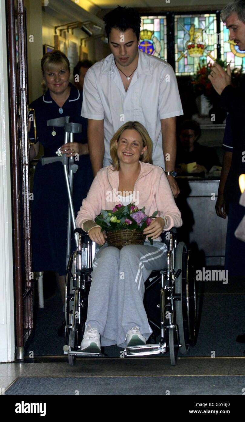 Eastenders actress kim medcalf and her boyfriend sam grant hi-res stock ...