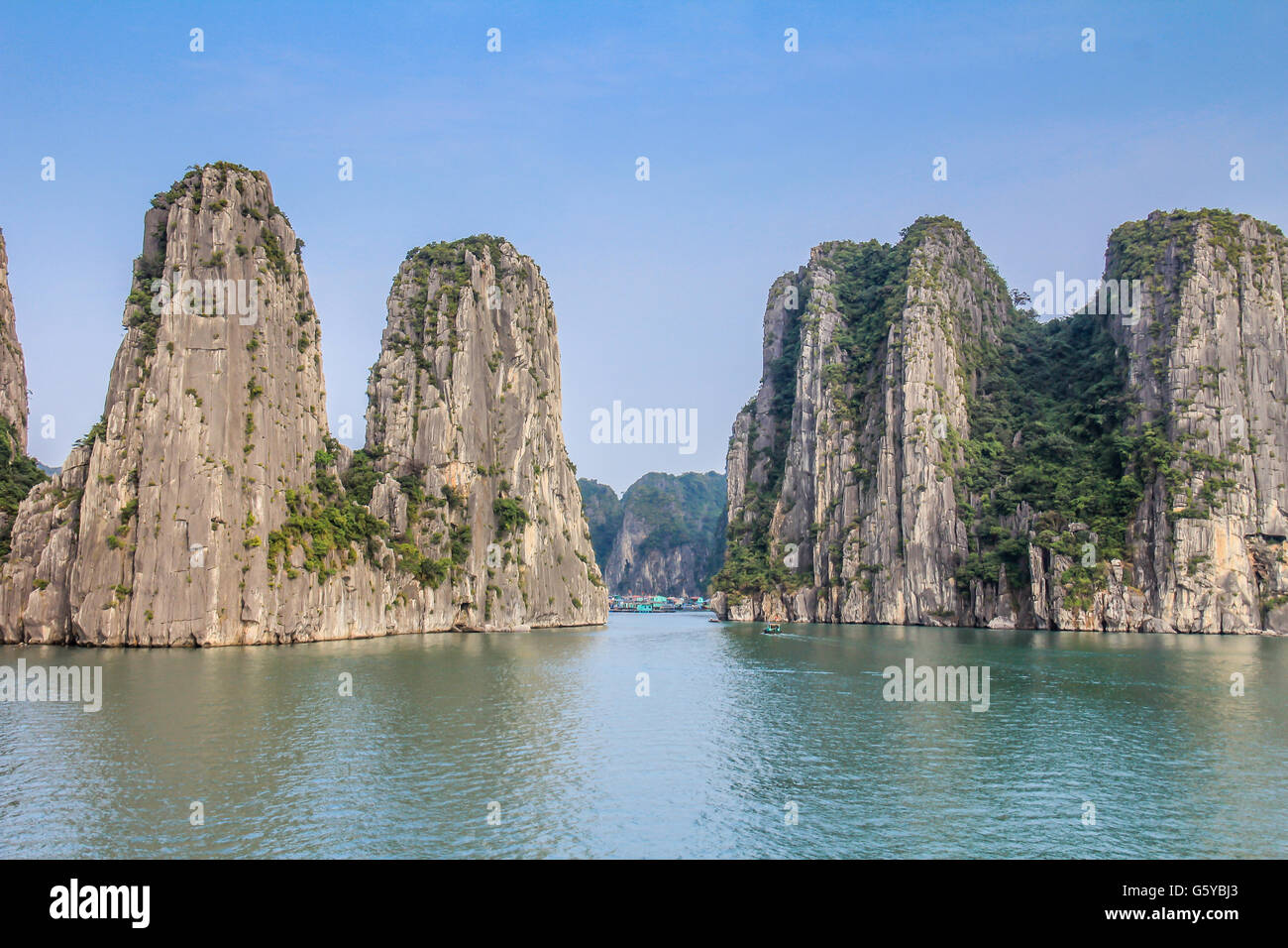 Nice Panoramic view of Halong bay in Vietnam Stock Photo - Alamy