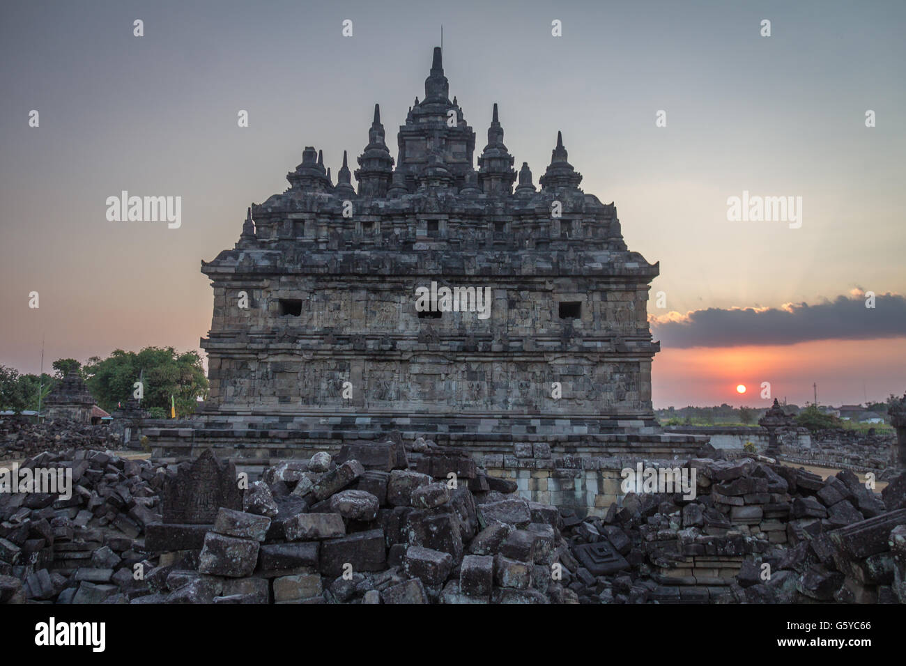 Plaosan Temple in Java Indonesia Stock Photo - Alamy