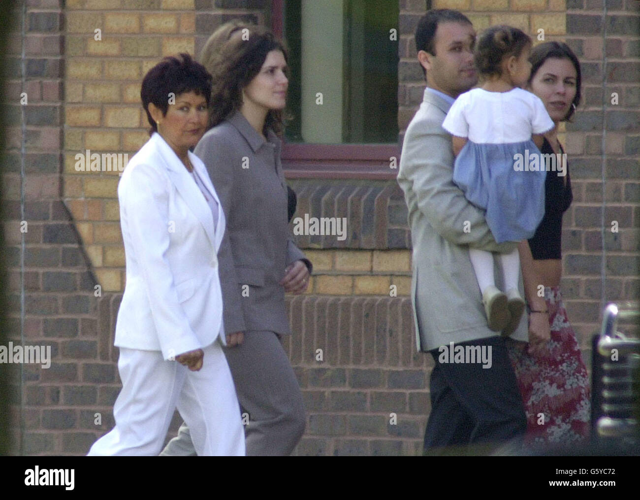 Raimunda Rothen (left) arrives with her family at Belmarsh Prison ...