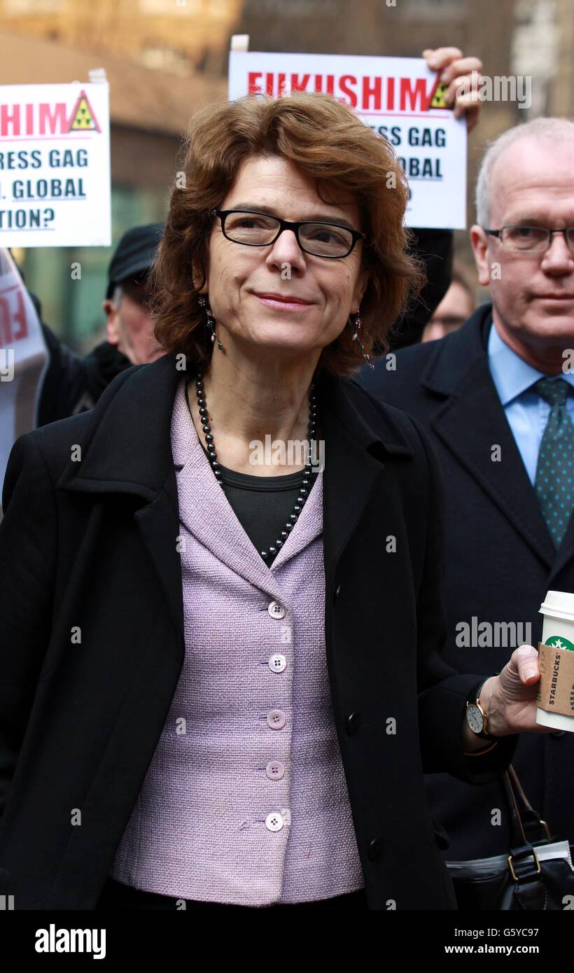 Vicky Pryce, ex-wife of former energy secretary Chris Huhne, arriving ...