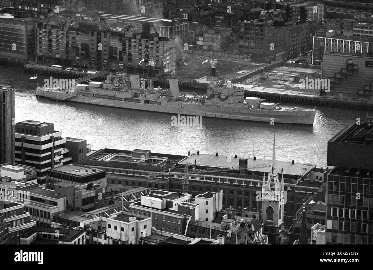 Buildings and Landmarks - HMS Belfast - London Stock Photo - Alamy