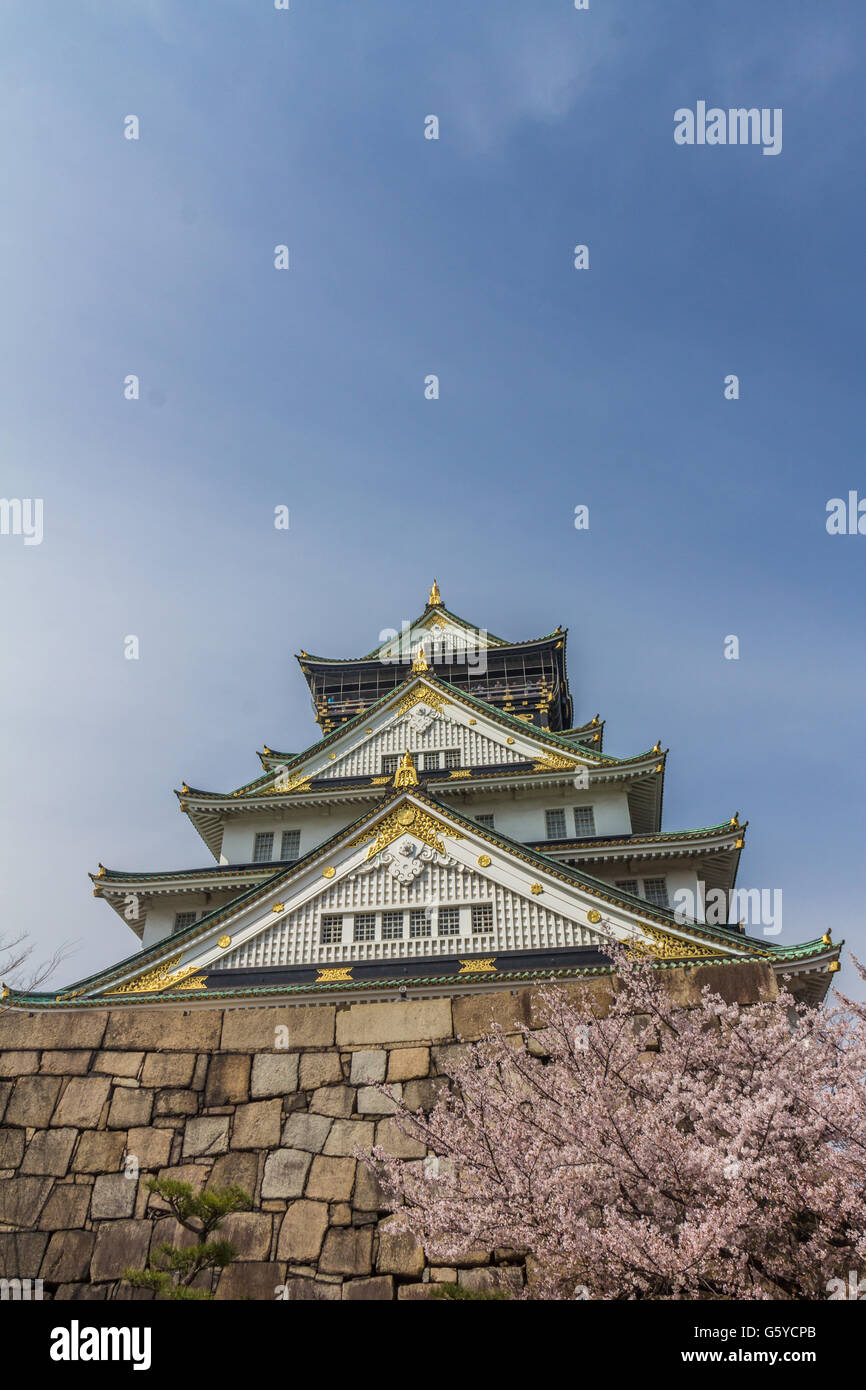 Nice view of Osaka Castle Stock Photo - Alamy