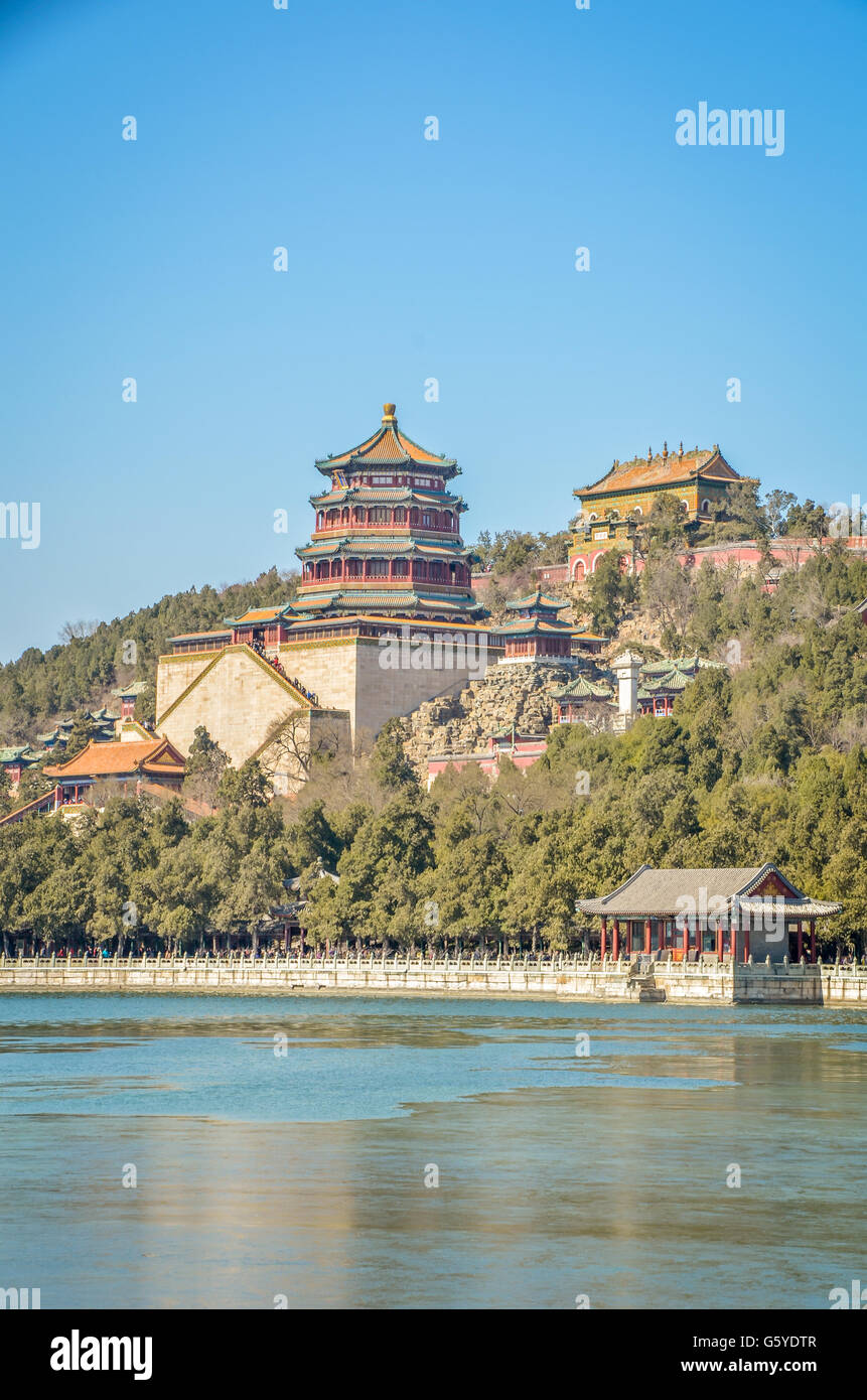 Beijing lake building hi-res stock photography and images - Alamy