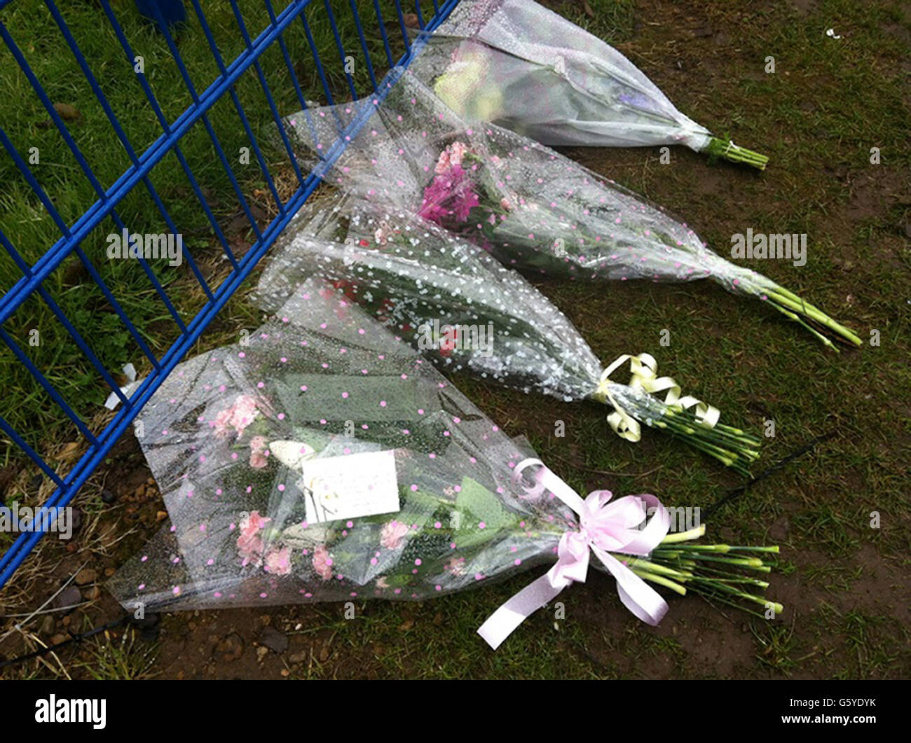 Floral tributes left outside Leasowes High School, Halesowen after ...
