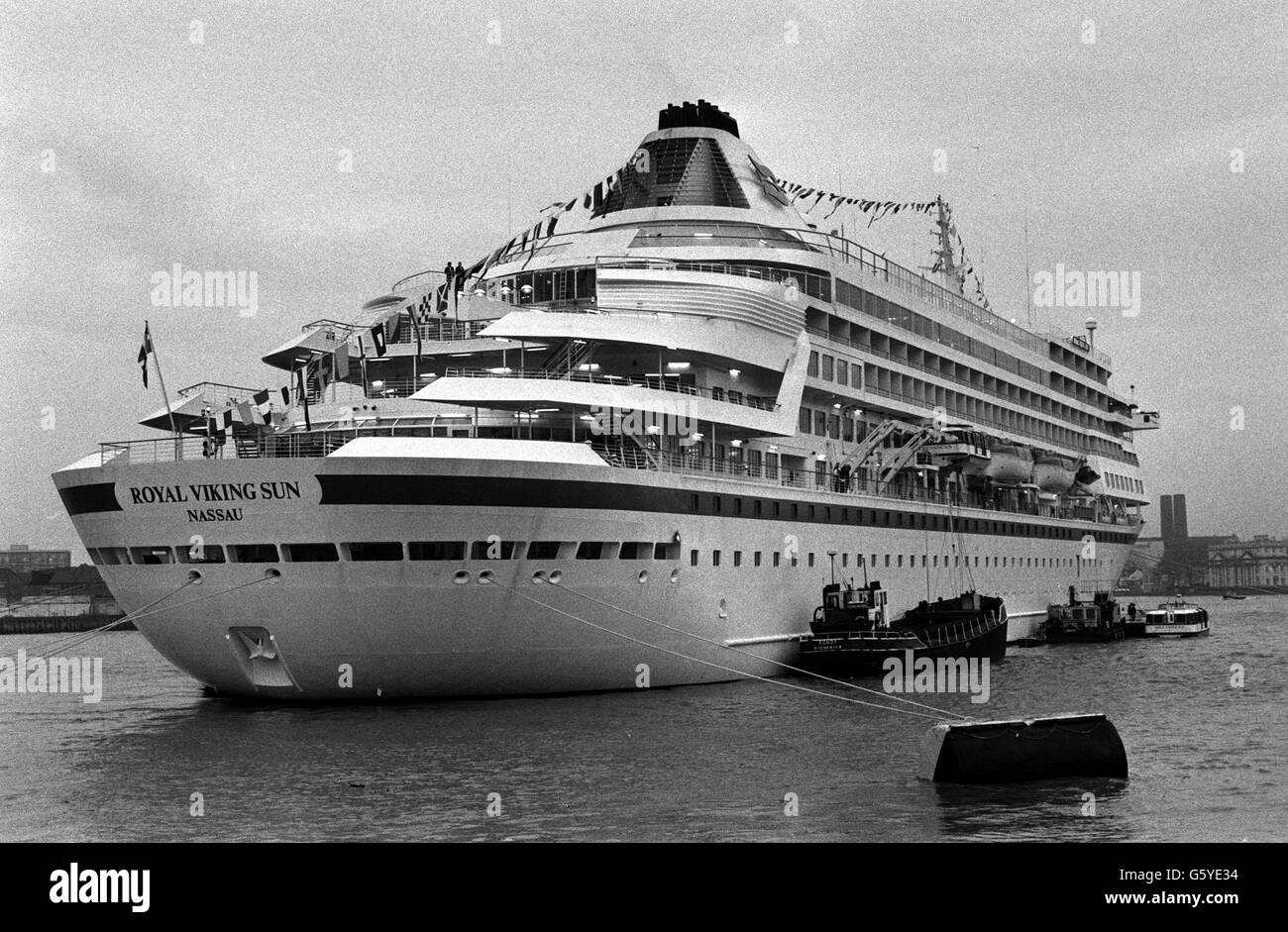 The Royal Viking Line's brand new 75 million flagship, dominating the ...