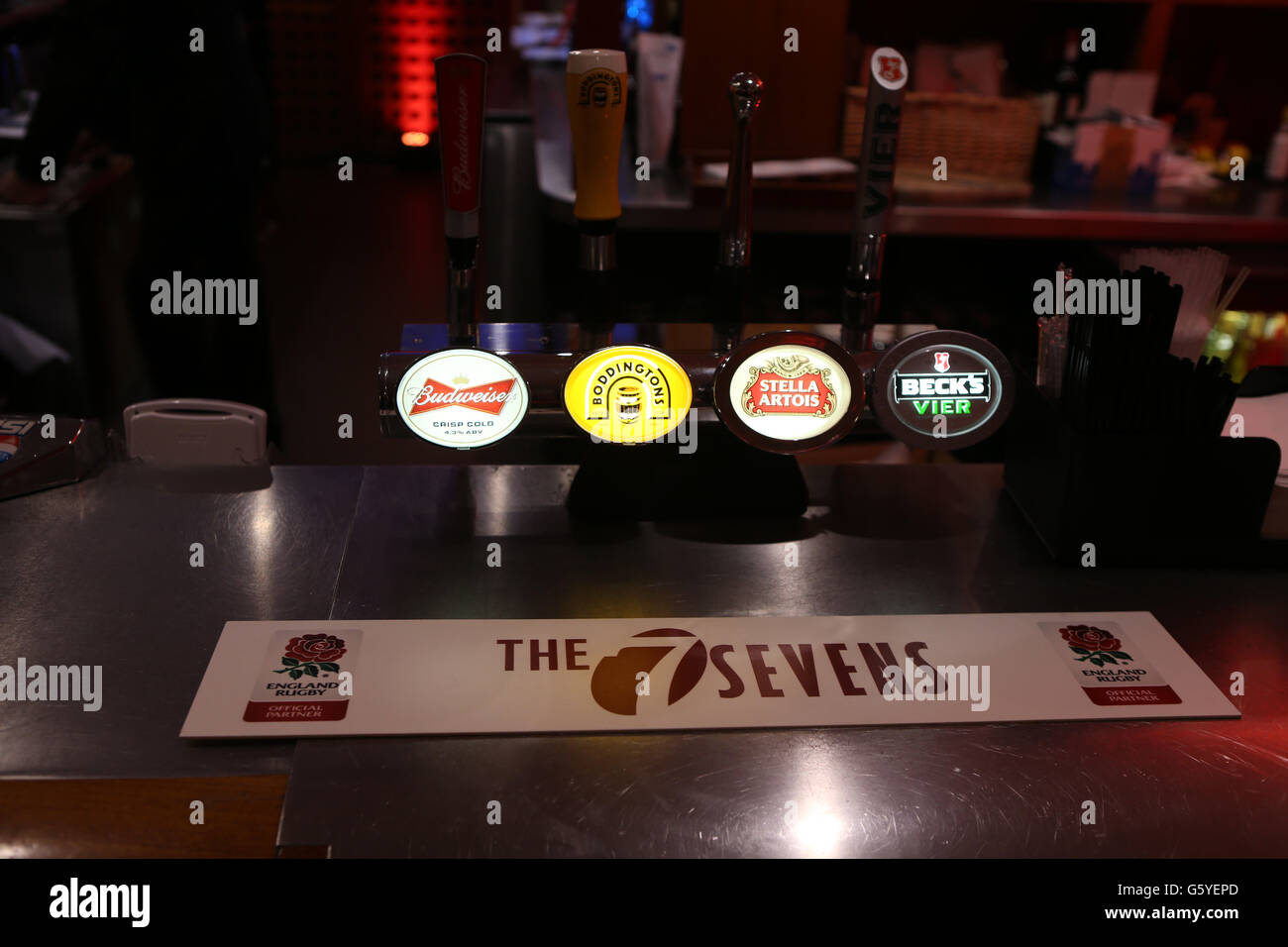 Rugby Union - Opening of the Sevens Bar - Marriott Hotel Stock Photo ...