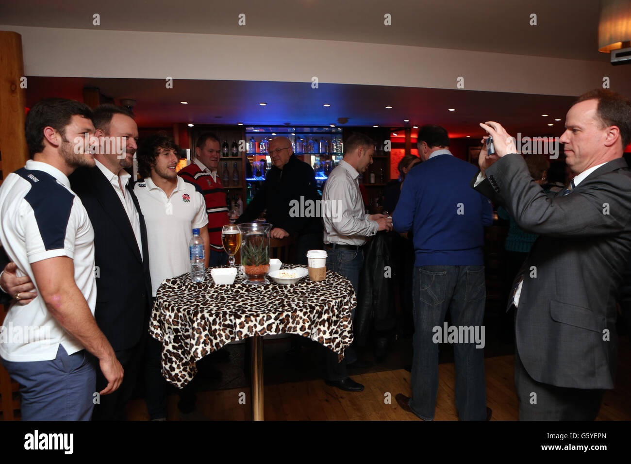 Rugby Union - Opening of the Sevens Bar - Marriott Hotel Stock Photo ...