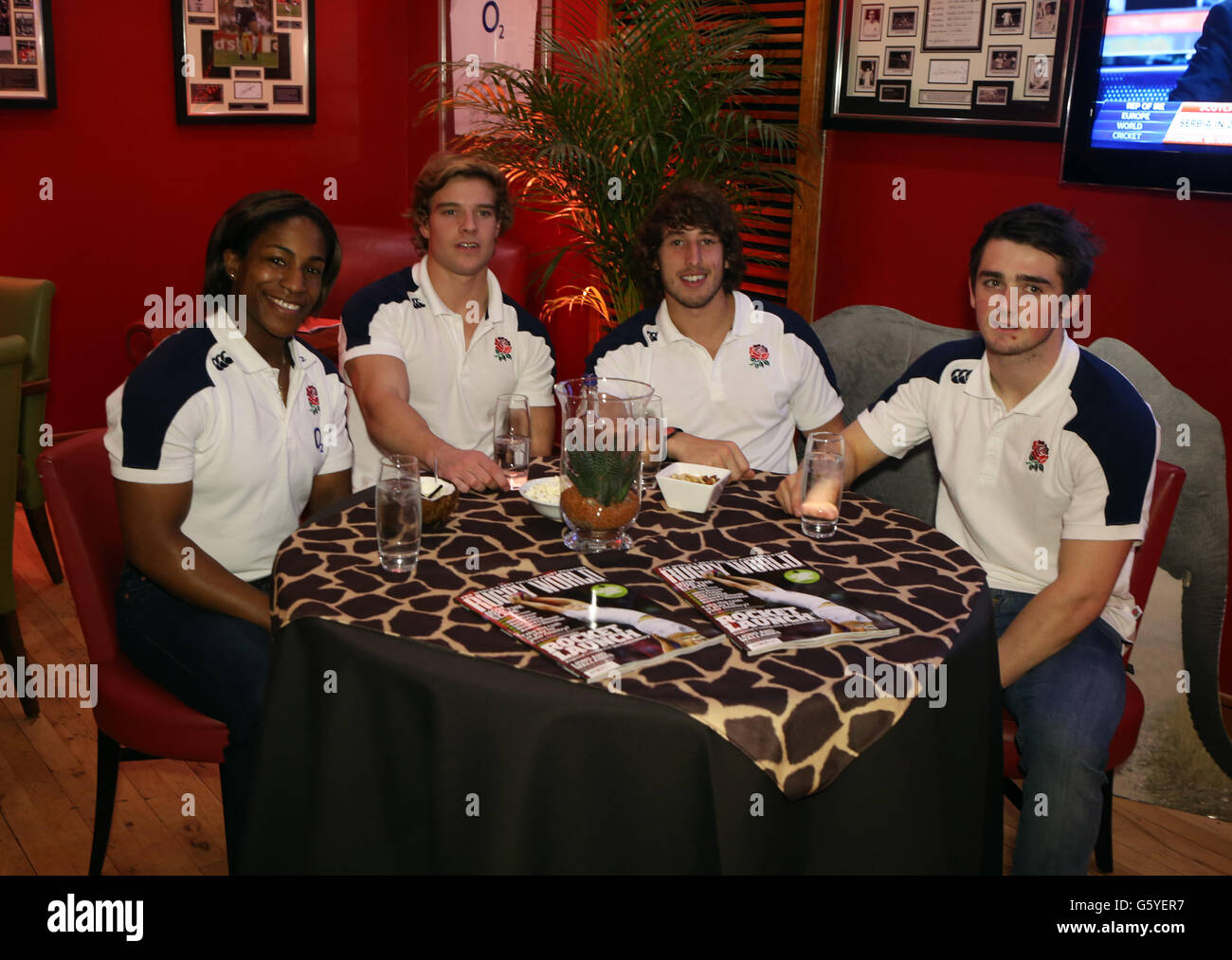 England Rugby Union Sevens players Maggie Alphonsi, Tom Mitchell, Dan ...