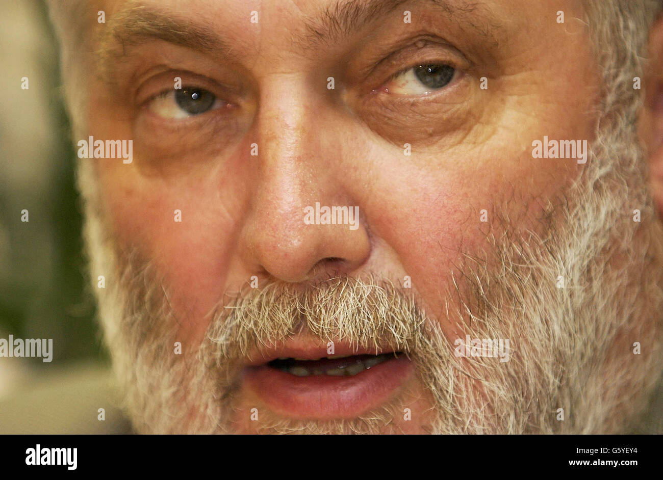 Franz Fischler, the European Commisioner for Agriculture, speaking at ...