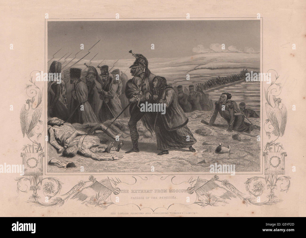 CRIMEAN WAR: Retreat from Moscow Москва. Passage of the Berezyna ...