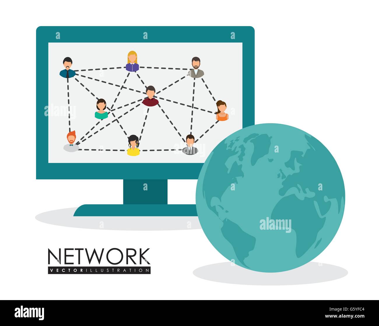 Network design. illuistration Stock Vector Image & Art - Alamy