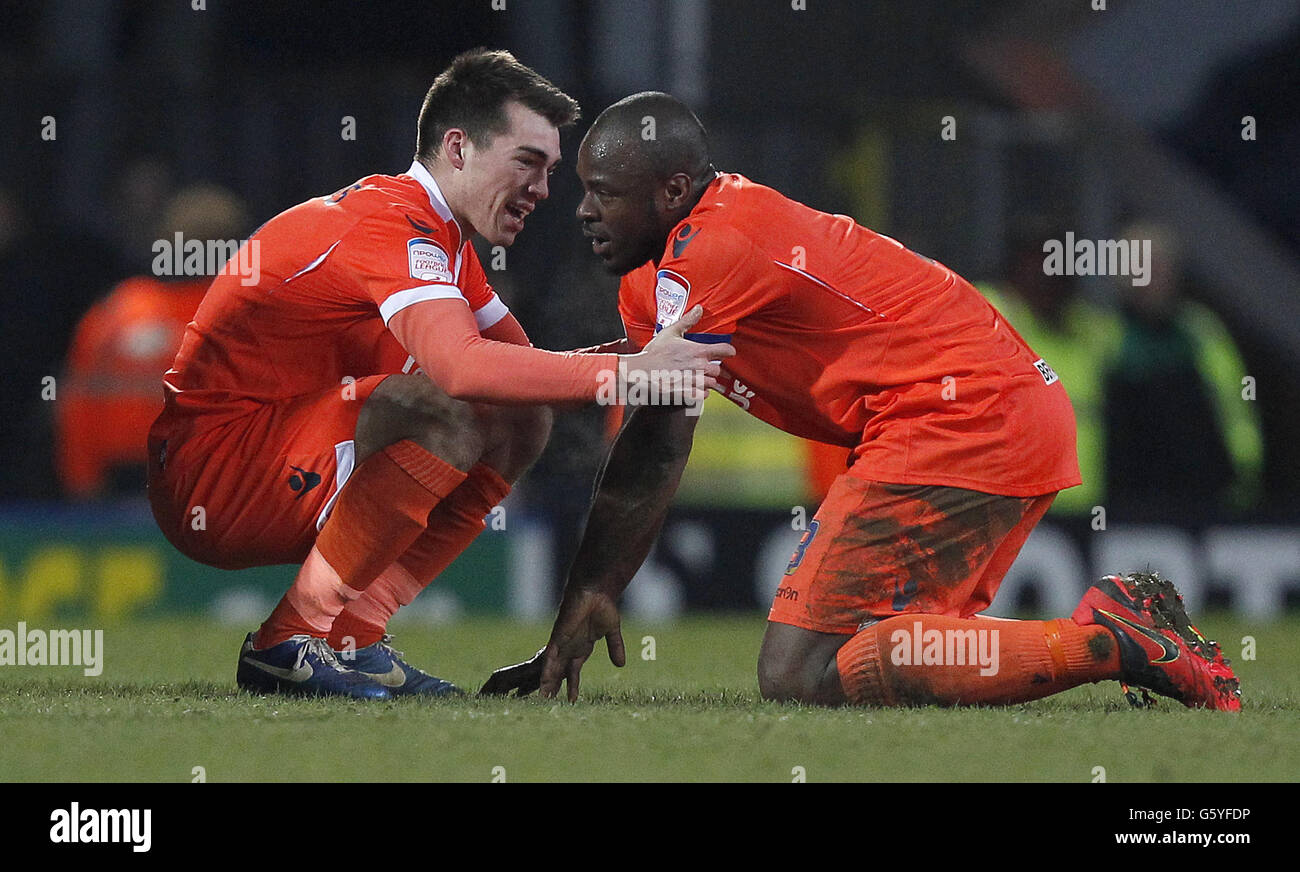 Millwall's John Marquis (left) and Danny Shittu celebrate beating ...