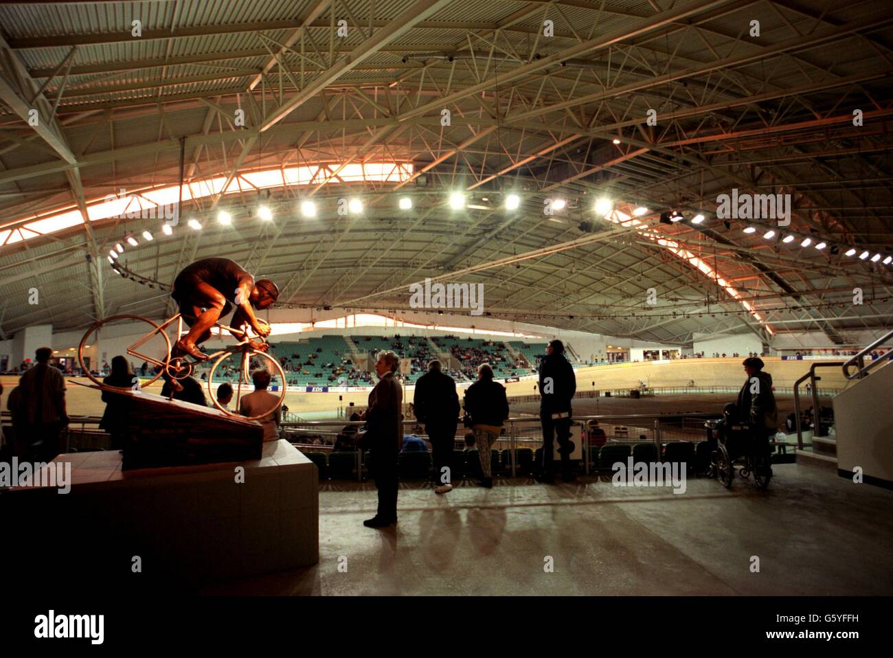 International cycling Manchester. Manchester velodrome Stock Photo - Alamy