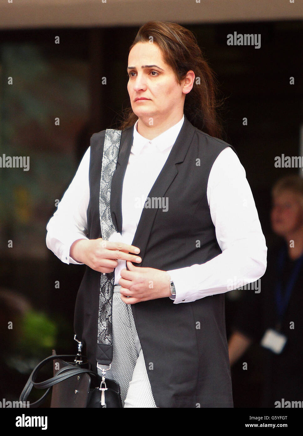 Dalya Saeed, 34, outside Birmingham Crown Court where she is on trial ...