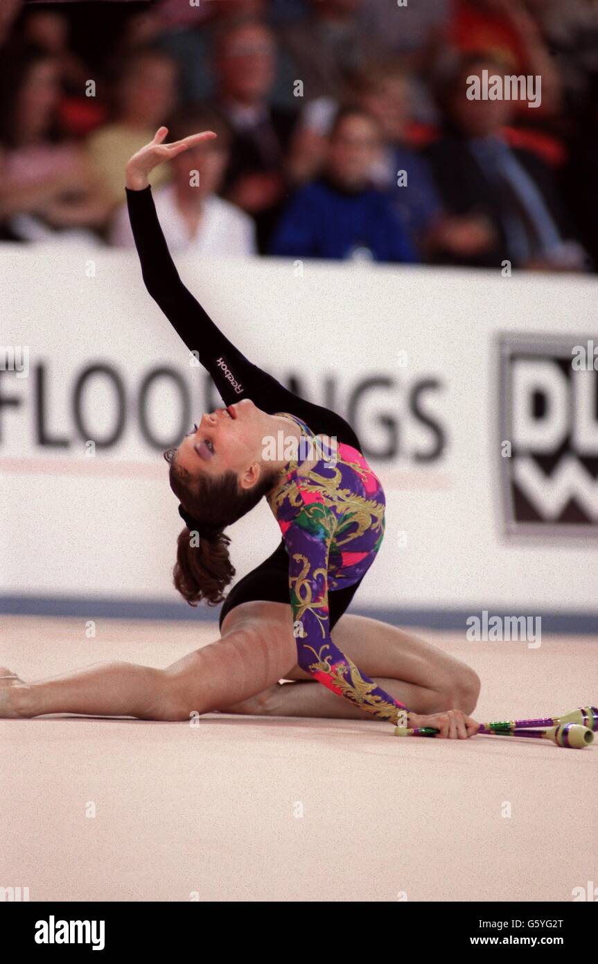 RYTHMIC GYMNASTICS - 1995 European Cup Final - Telford. Elena ...