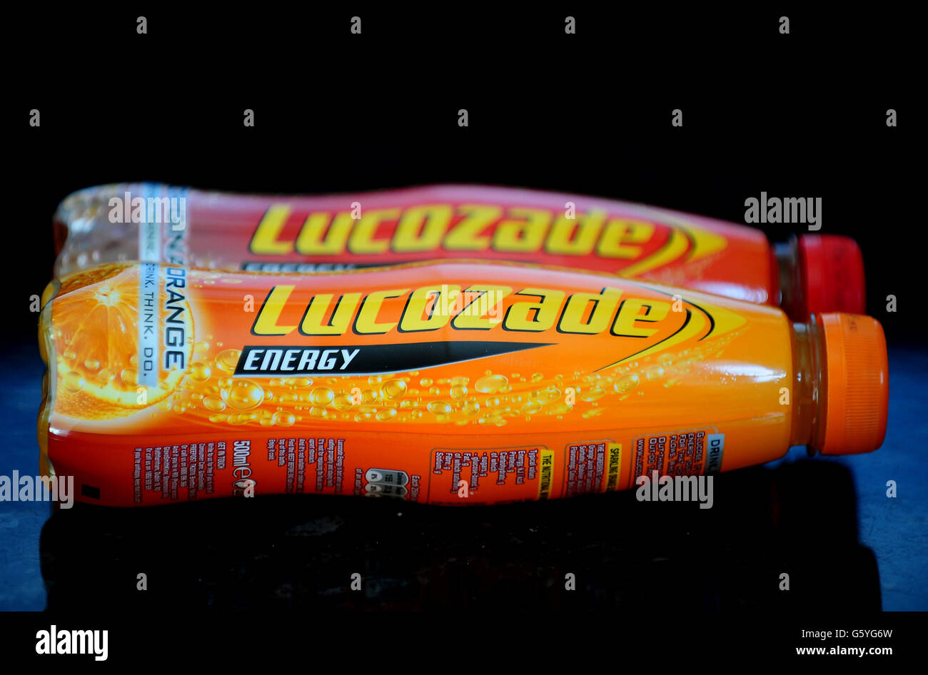 Lucozade bottles hi-res stock photography and images - Alamy