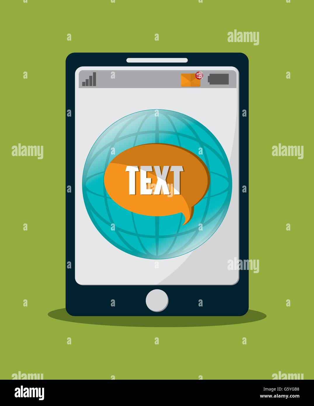 Sms and email design, vector illustration Stock Vector Image & Art - Alamy