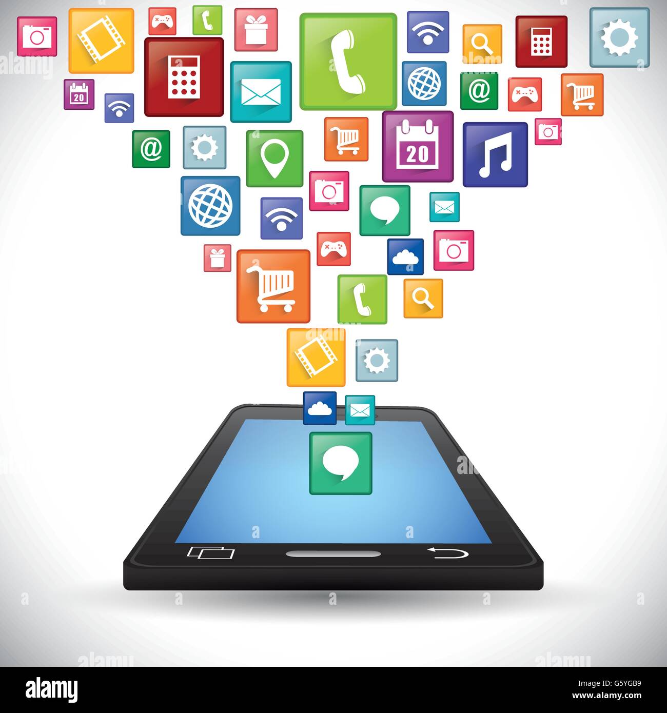 Smartphone applications design Stock Vector Image & Art - Alamy