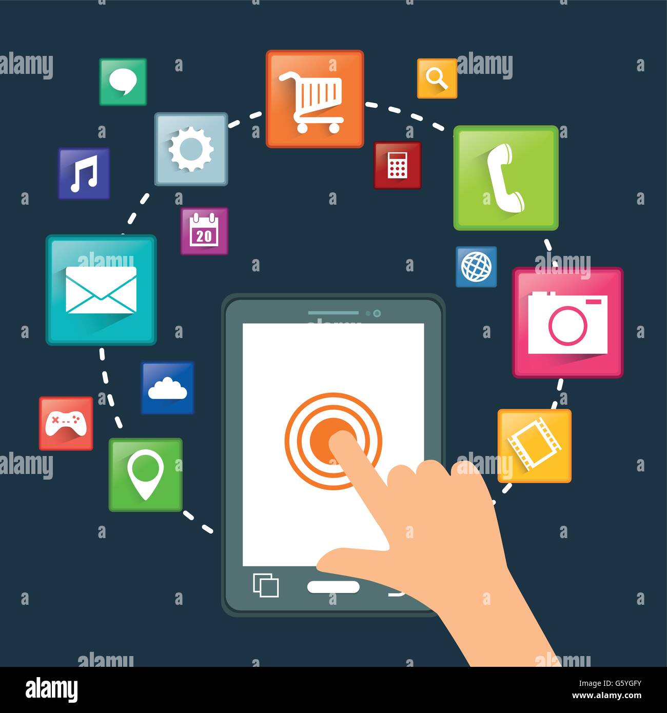 Smartphone applications design Stock Vector Image & Art - Alamy