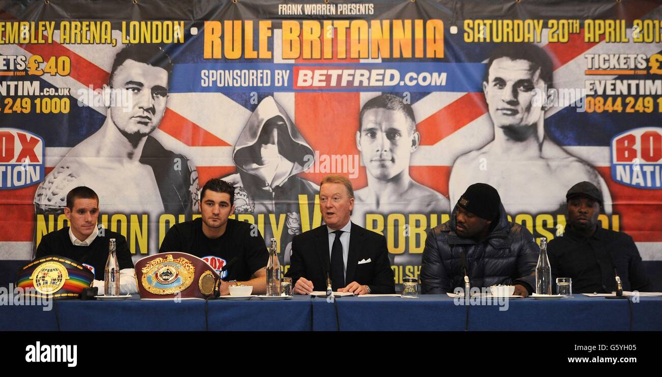 Boxing - Nathan Cleverly, Dereck Chisora and Liam Walsh Press ...