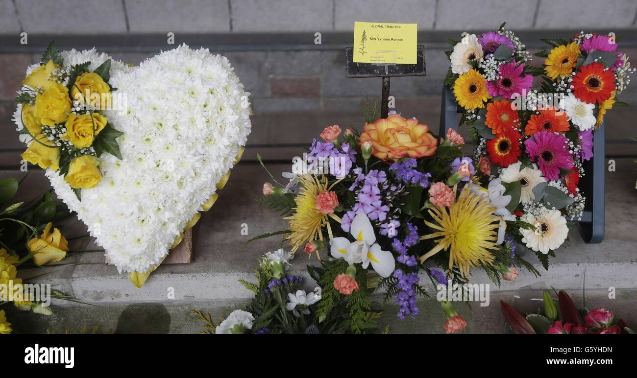 Yvonne Rennie funeral Stock Photo - Alamy