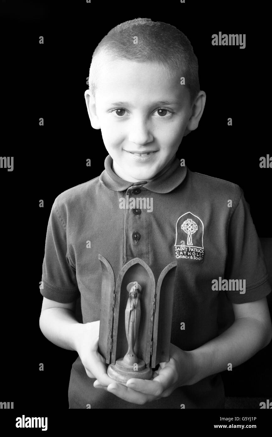 Portrait of catholic school boy Stock Photo - Alamy