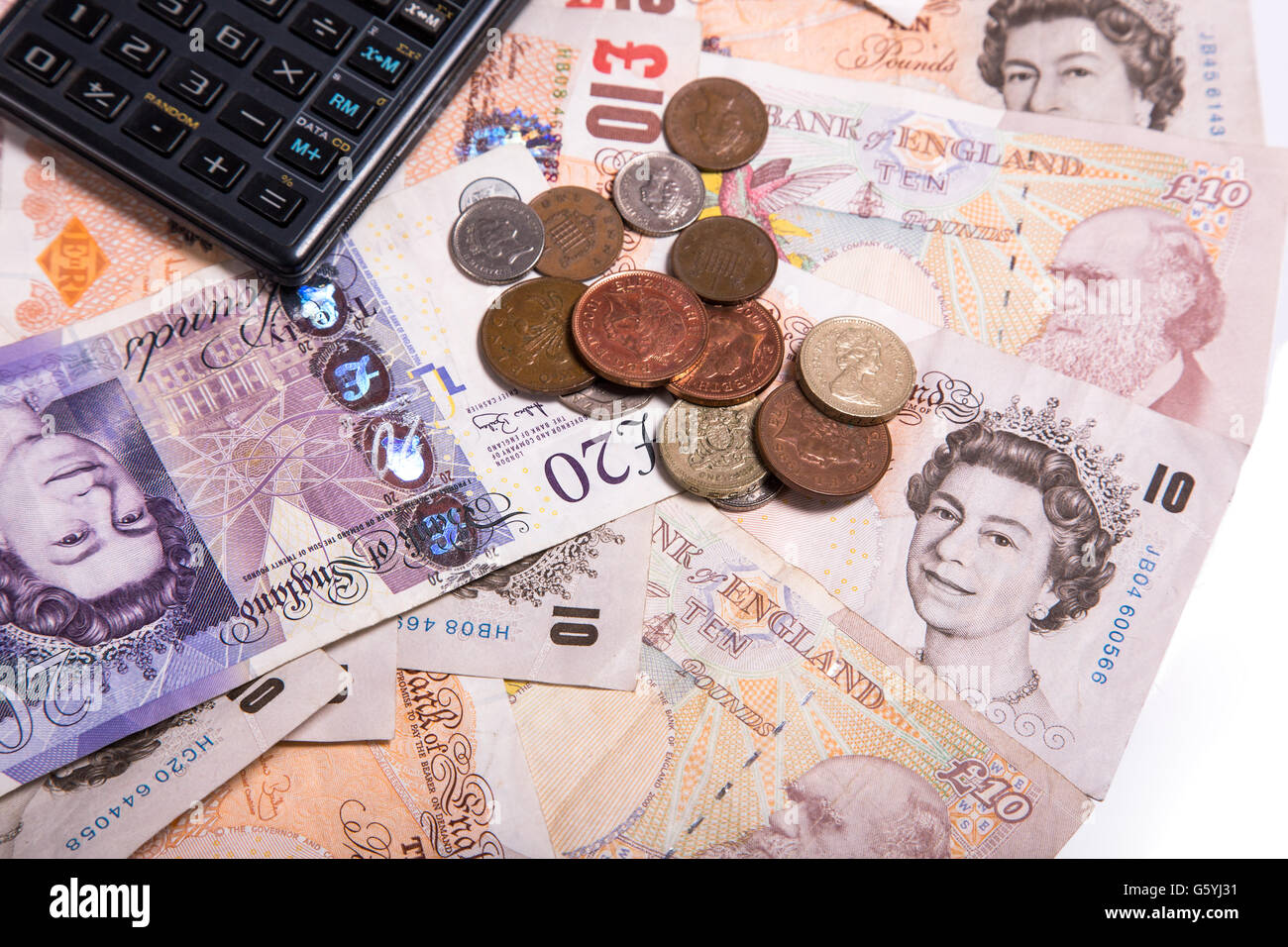 A close-up photograph of Sterling currency Stock Photo - Alamy