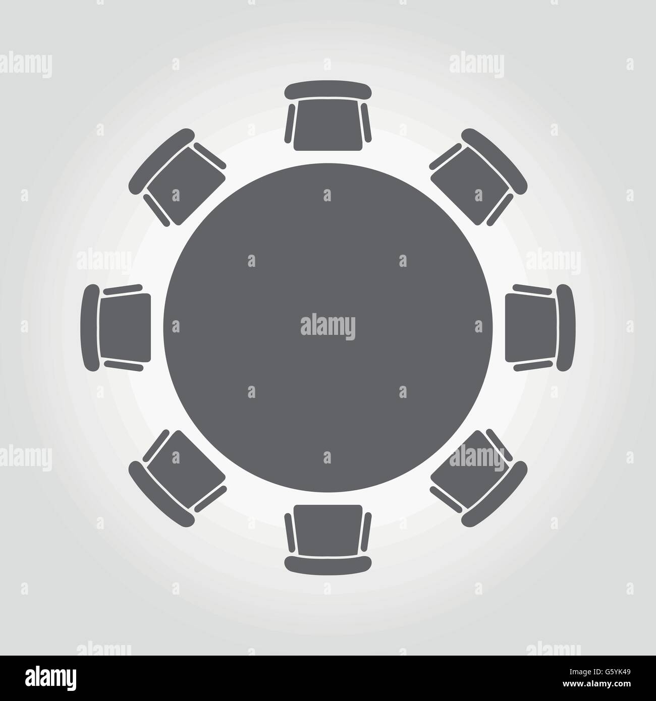 Vector round table icon Stock Vector Image & Art - Alamy