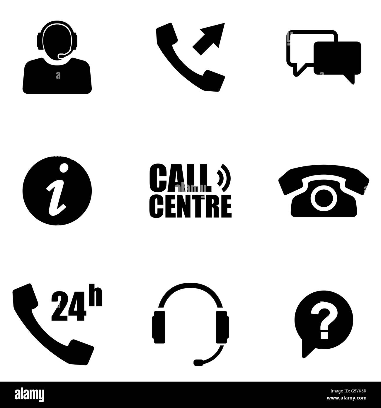 Vector customer service icons set Stock Vector Image & Art - Alamy