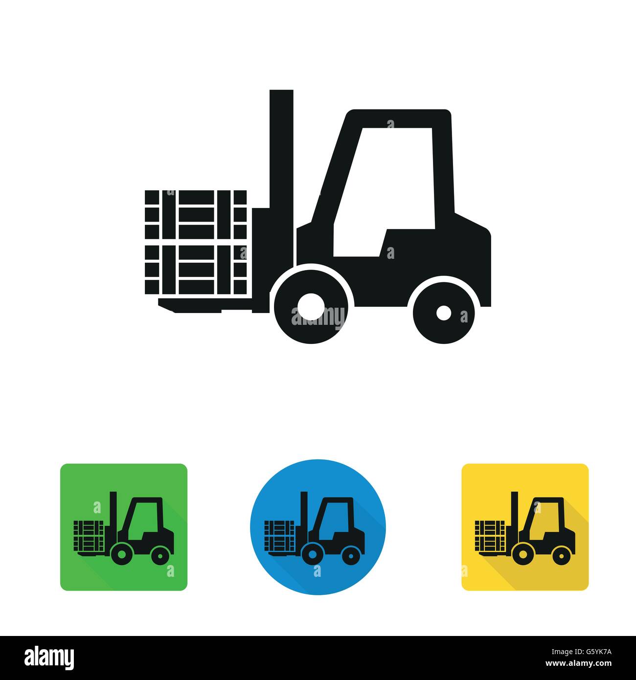 Vector forklift icon Stock Vector Image & Art - Alamy