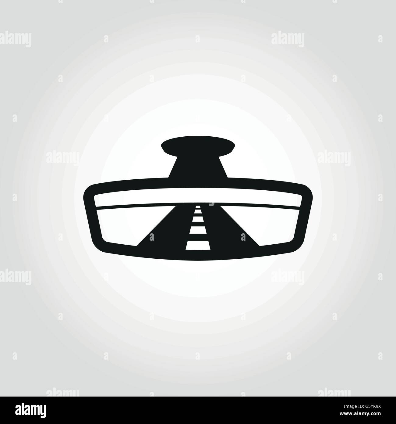 Vector black rear view icon Stock Vector Image & Art - Alamy