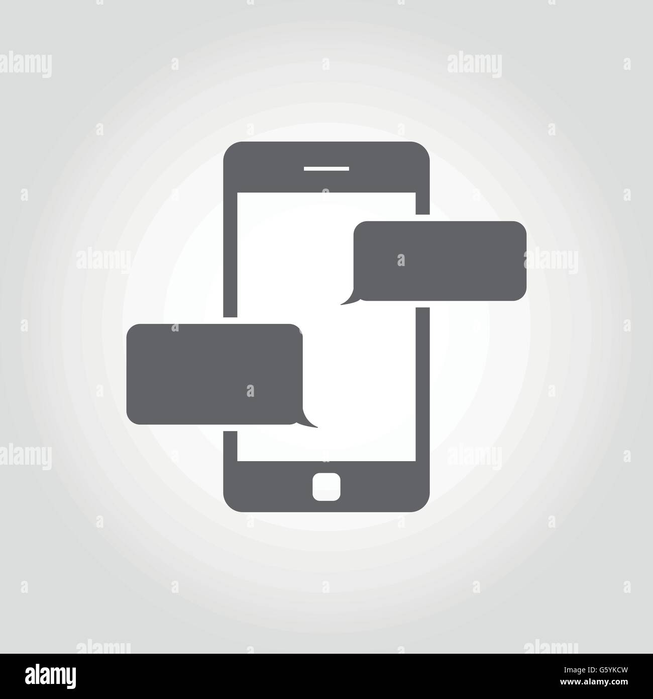 Black phone speech bubble text Stock Vector Images - Alamy