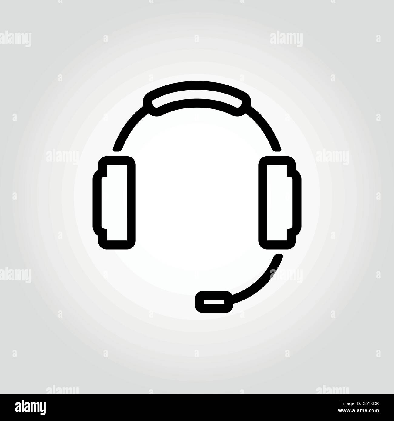 Service center icon black Stock Vector Images - Alamy