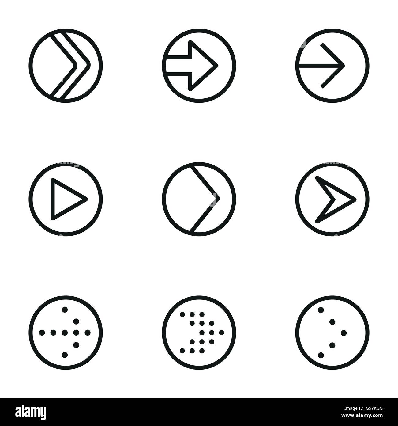 Line chart icons circle Black and White Stock Photos & Images - Alamy