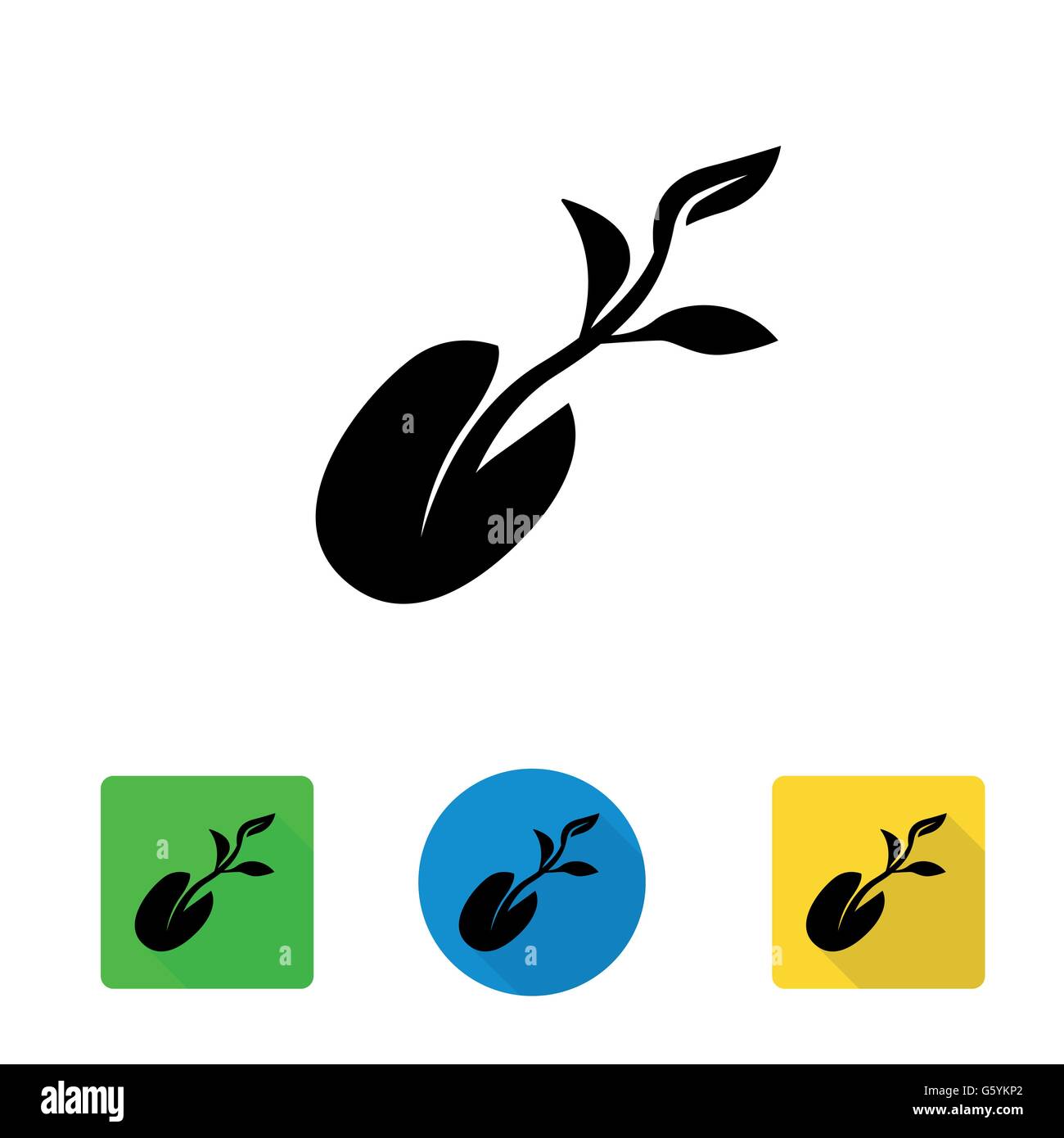 Young plant growing from Stock Vector Images - Alamy