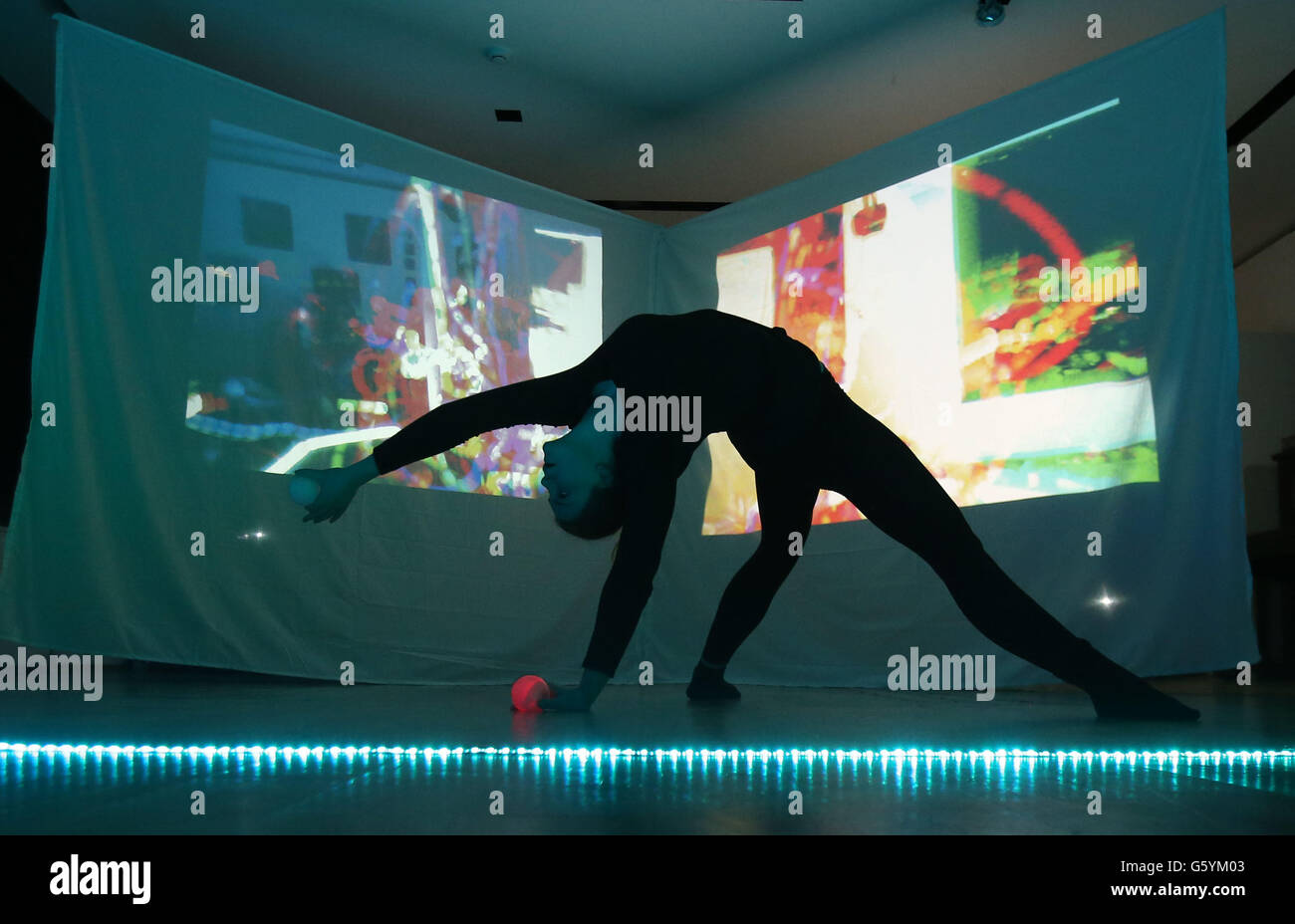 Art performance/installation in Dublin Stock Photo - Alamy