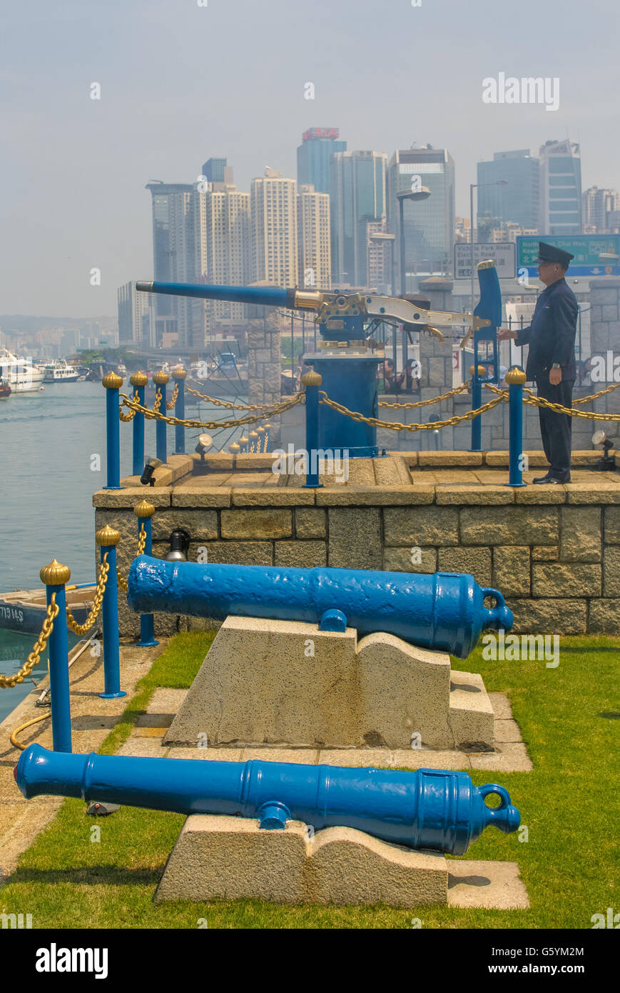 Causeway bay noonday gun hi-res stock photography and images - Alamy