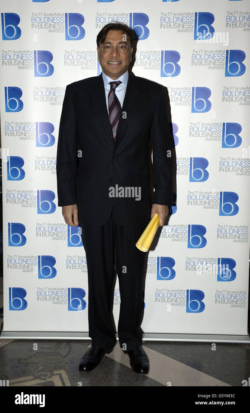Lakshmi Mittal arrives at the FT ArcelorMittal Boldness in Business ...